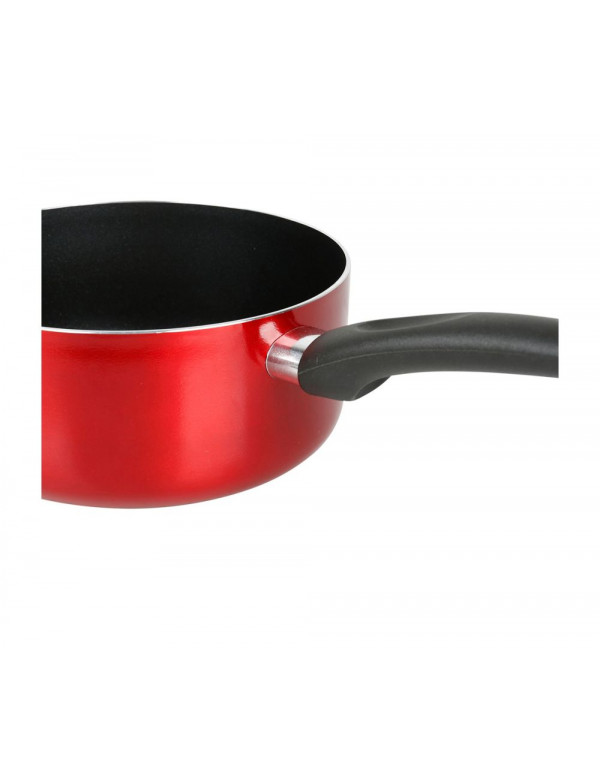 Casserole aluminium Rouge 20 cm tous feux dont induction